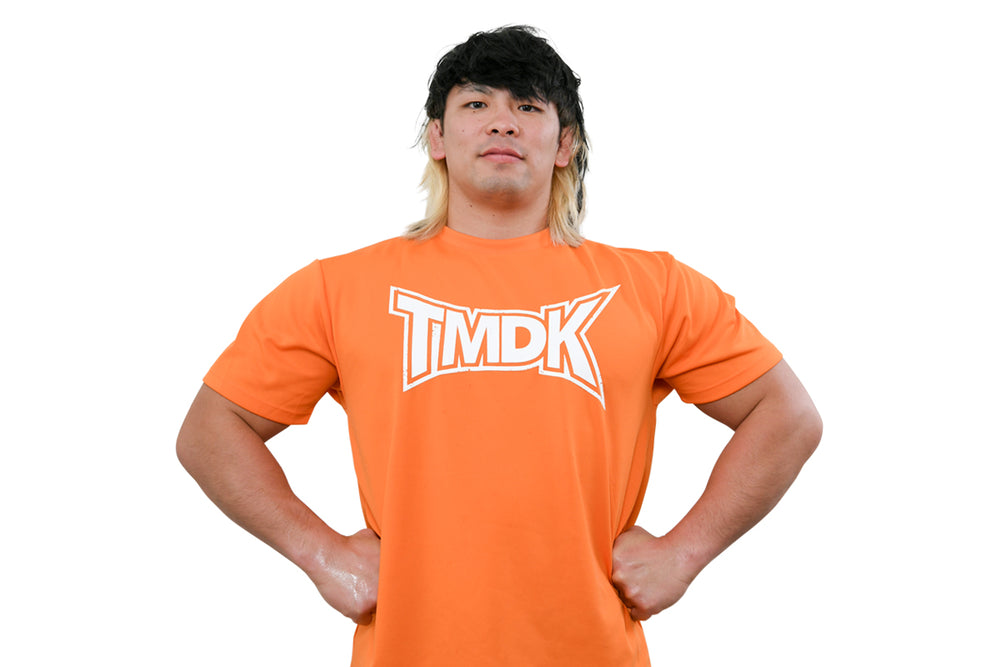 TMDK ドライTシャツ（オレンジ×ホワイト）